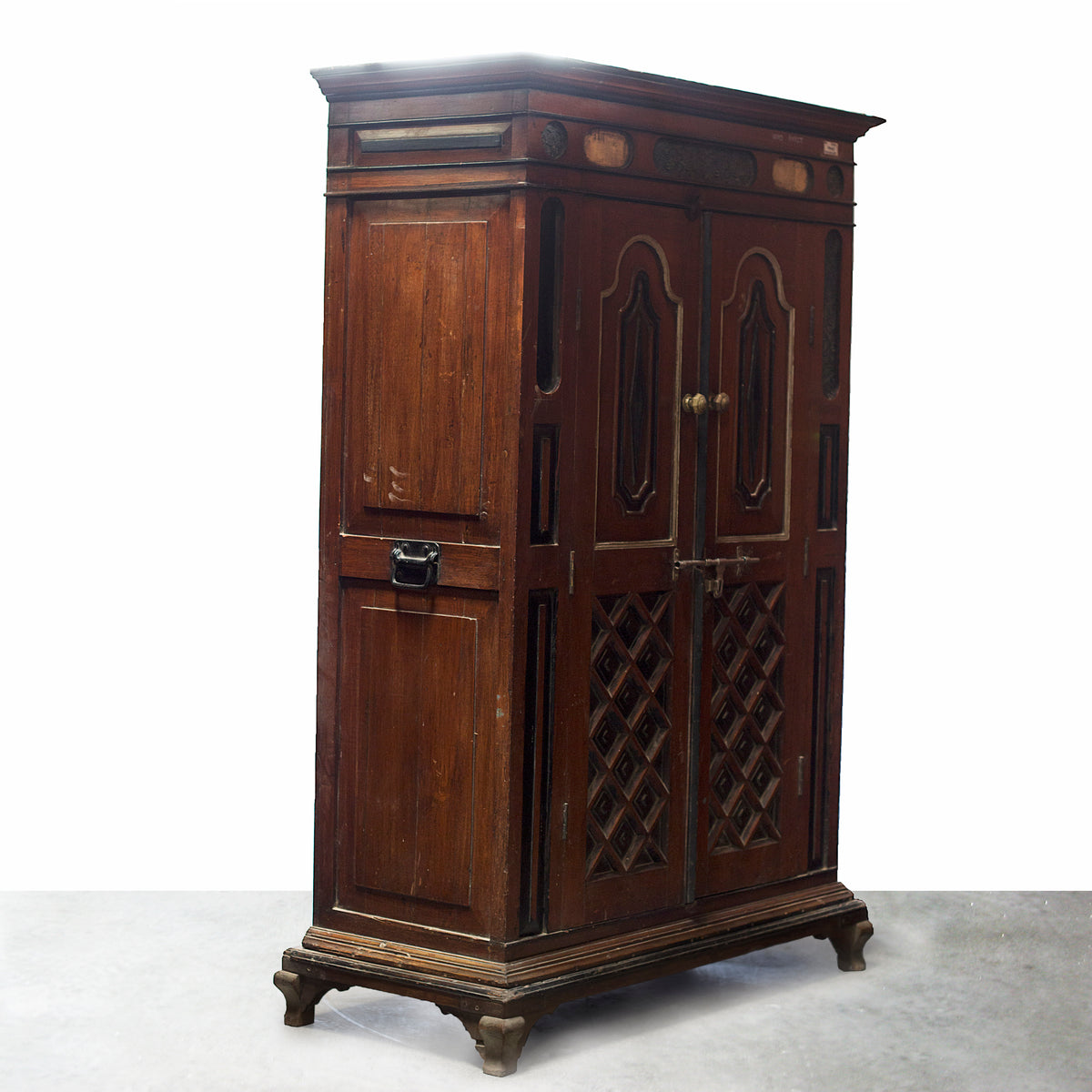 DARK WOOD CARVED CABINET – The Antique Story