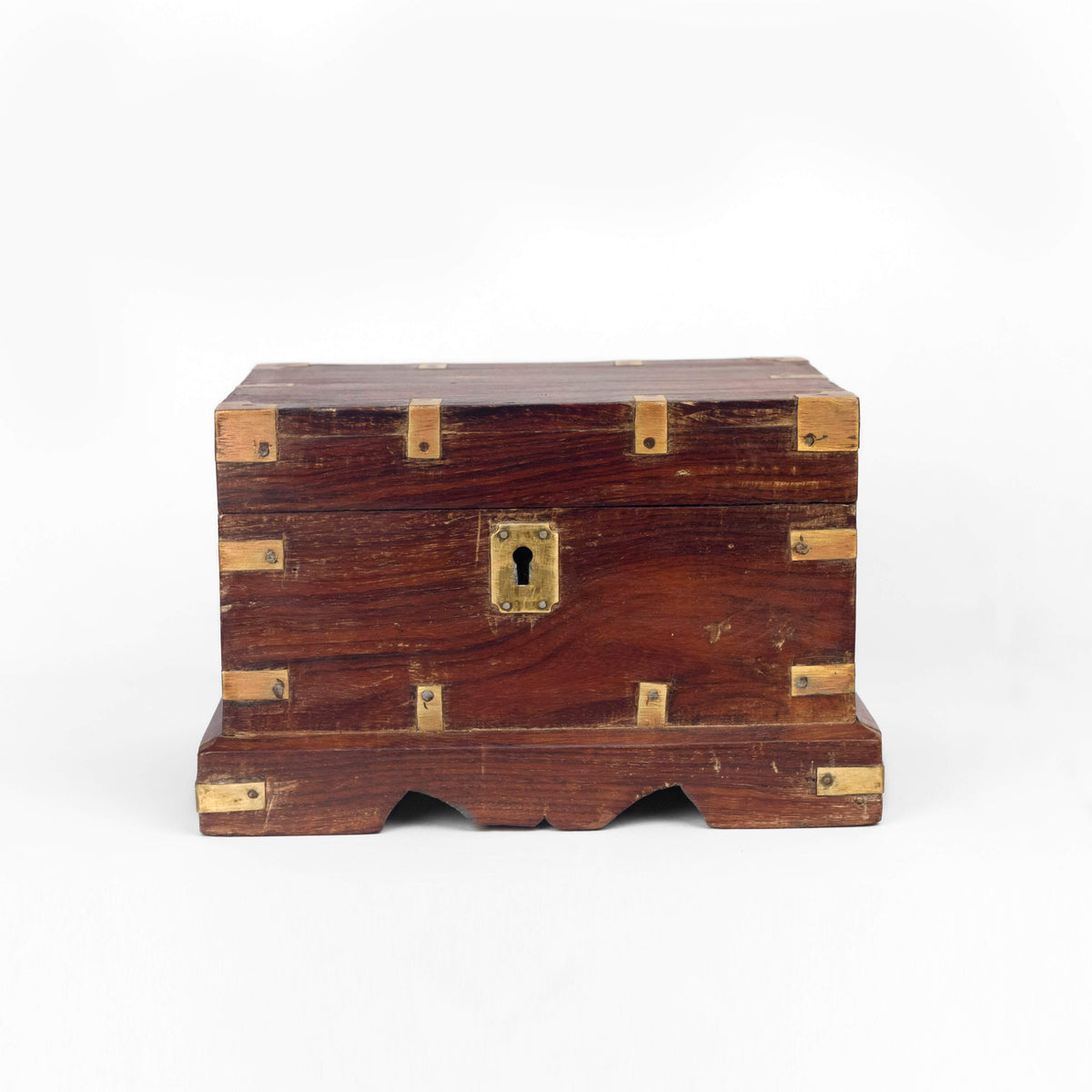 WOODEN CASH BOX WITH BRASS FITTINGS – The Antique Story